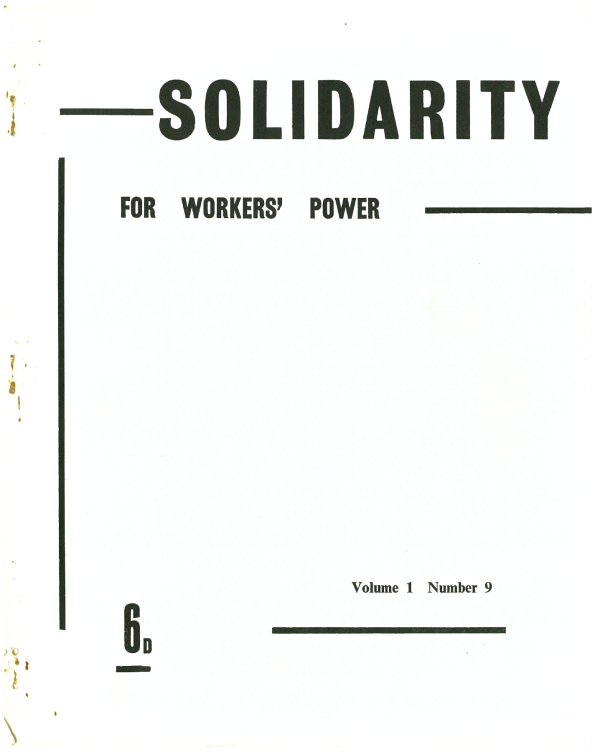 Solidarity for workers' power #1.09 | libcom.org